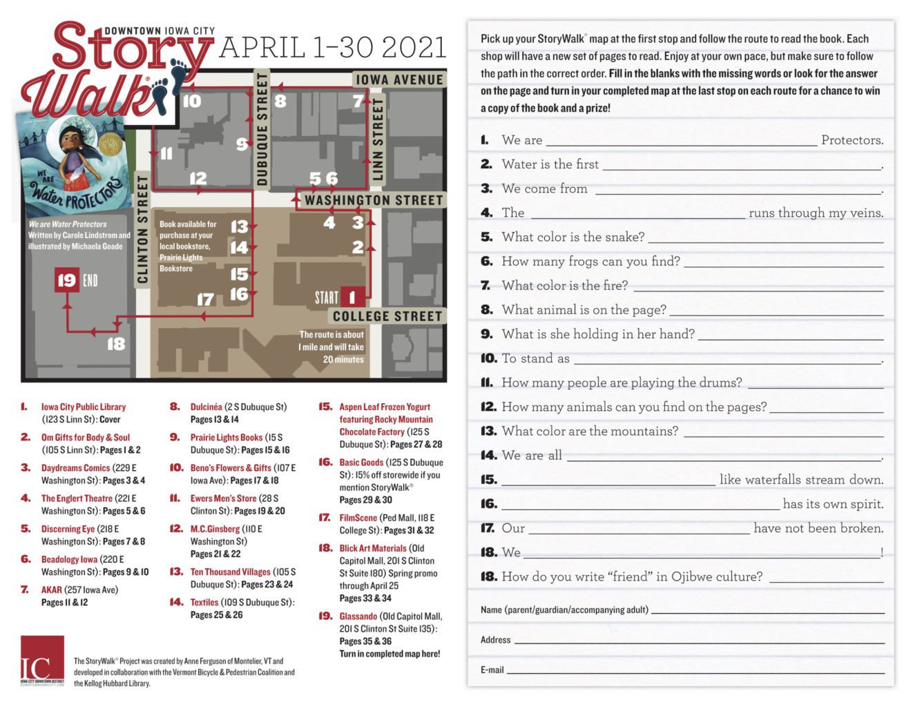 Downtown Iowa City StoryWalk® | Iowa City Downtown District