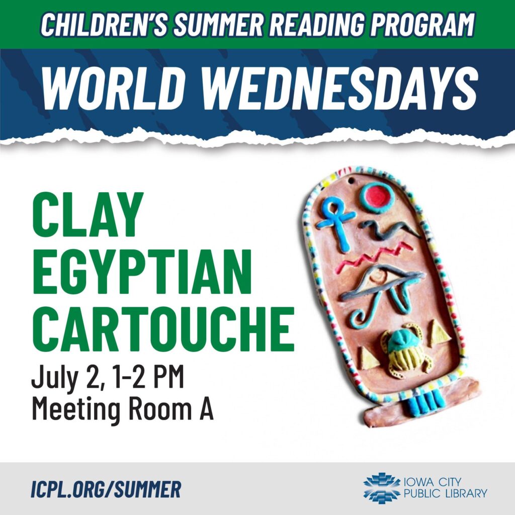 World Wednesday: Clay Egyptian Cartouche | Iowa City Downtown District